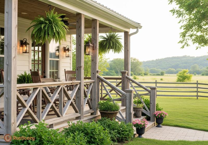 25+ Farmhouse Rustic Railing Ideas You’ll Love