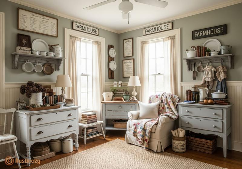 25+ Traditional Farmhouse Interiors for a Timeless, Cozy Home